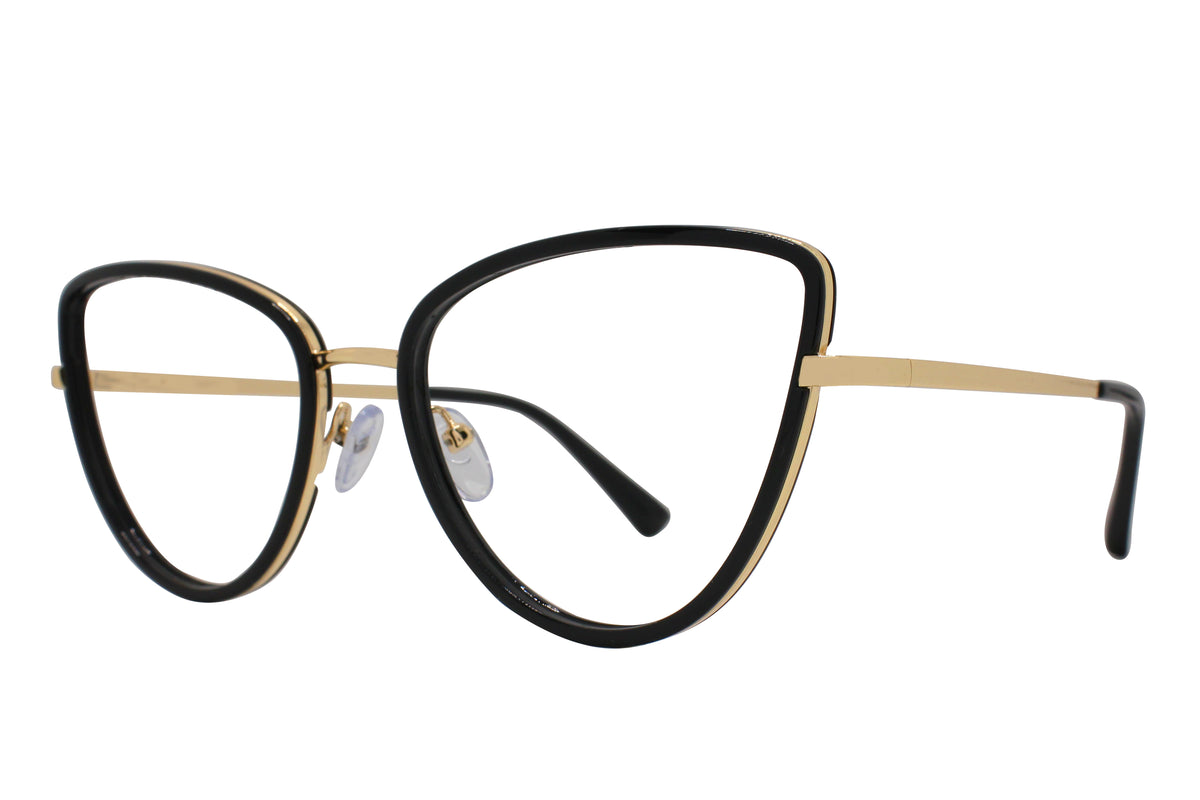 Gafas Oftálmicas Dorado/Negro D&D D6009 – Optik Express SAS